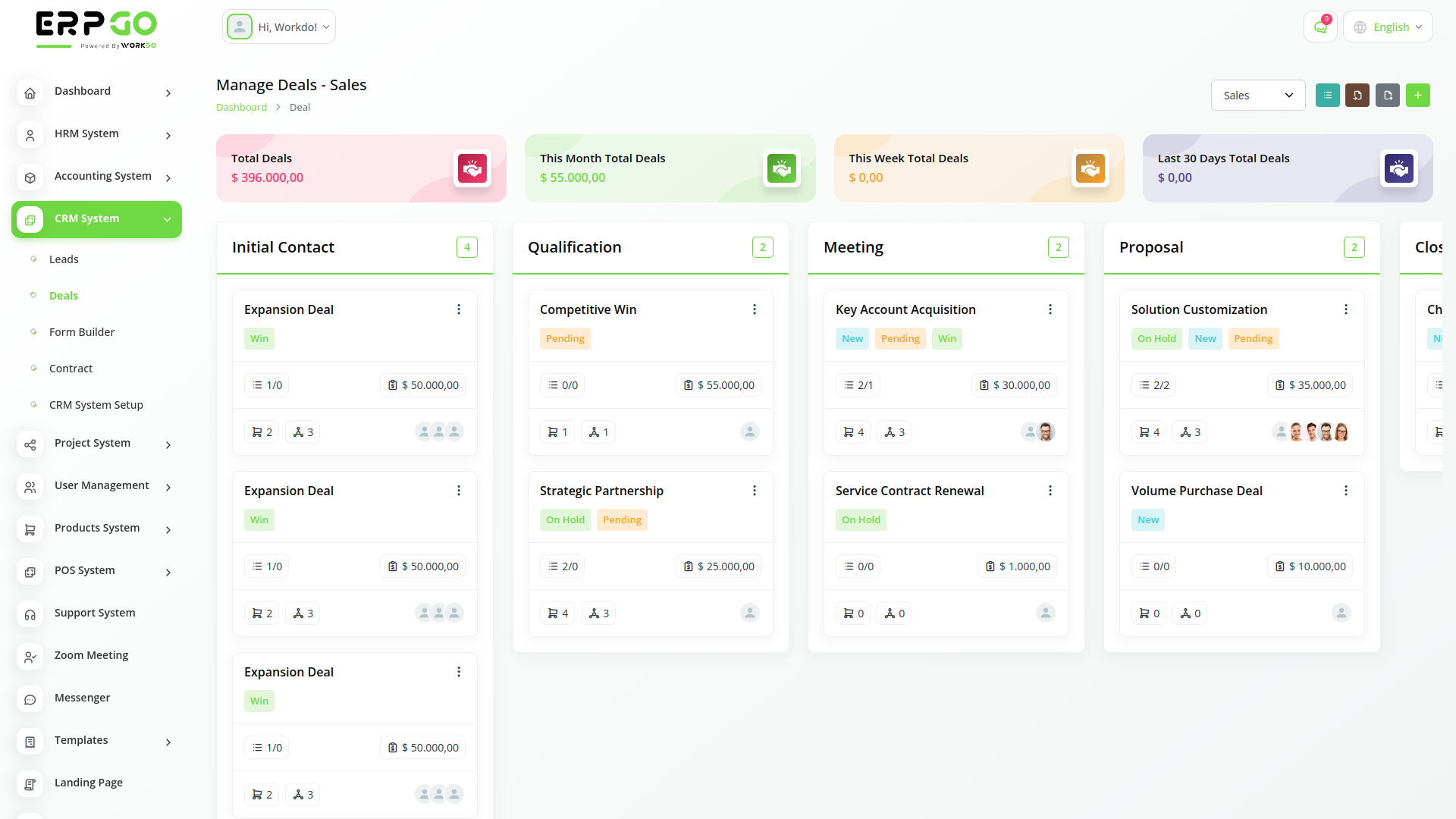 ERPGo - All In One Business ERP With Project, Account, HRM, CRM & POS ...