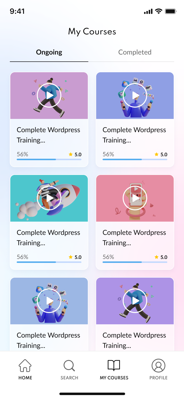 Nuton – Online Learning Next JS Mobile App | PWA by George_Fx | ThemeForest