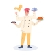 Multitasking Cook, Vectors | GraphicRiver