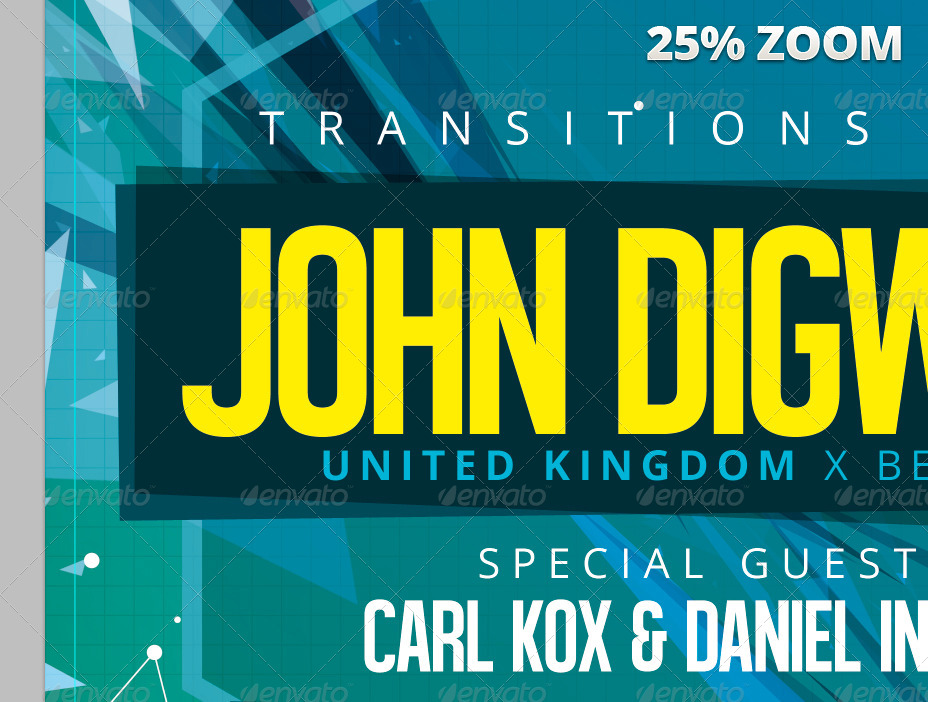 Electro and Progressive - Flyer Template, Print Templates | GraphicRiver