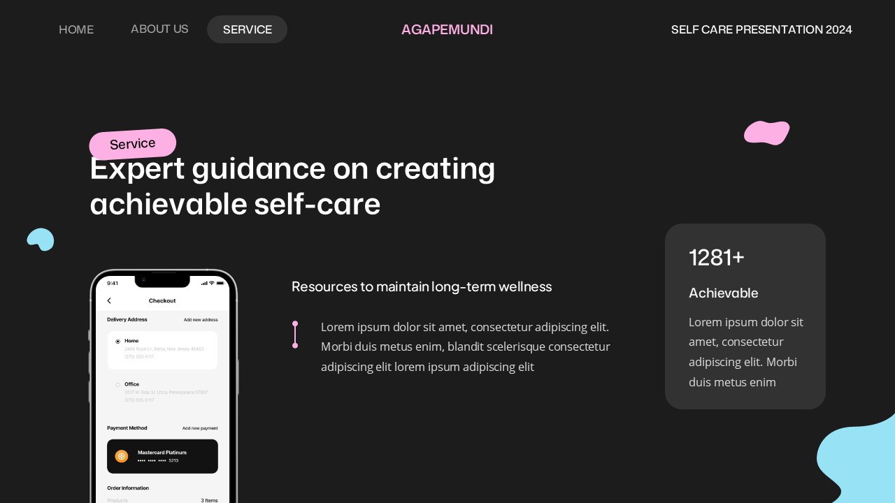 Mobile App Self Care Powerpoint Template, Presentation Templates ...