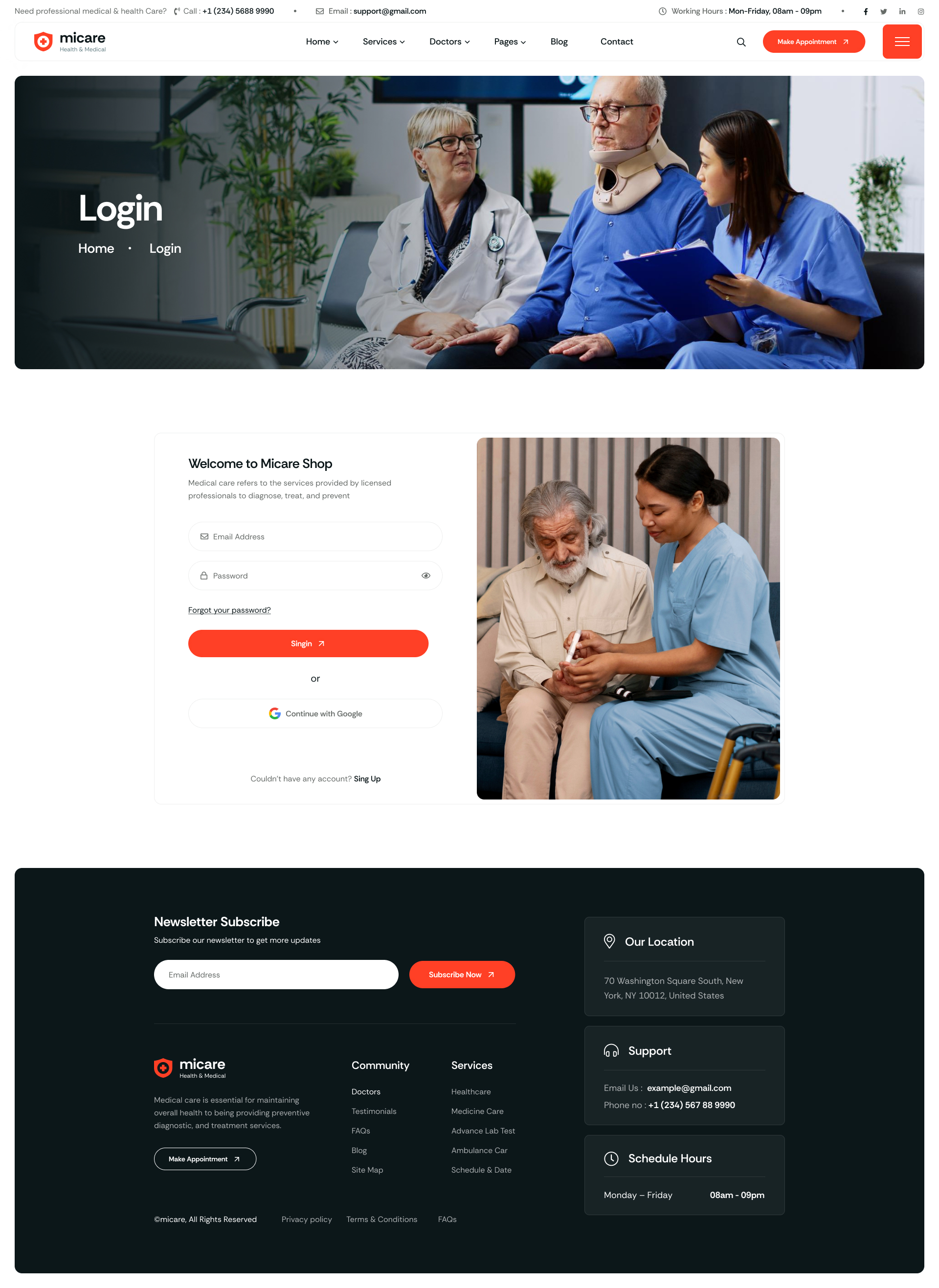 Micare - Medical and Health Care Figma Template by htwebvn | ThemeForest