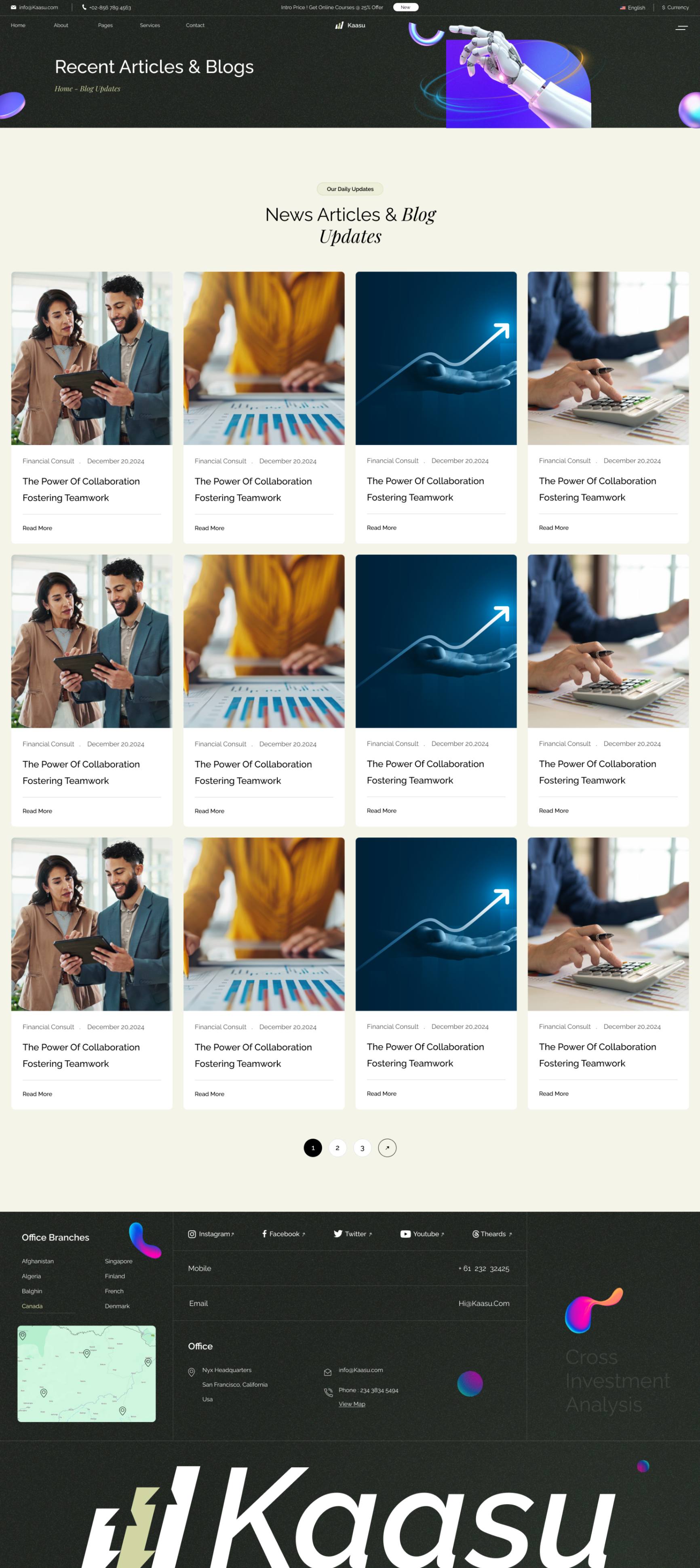 Kaasu - Finance & Auditing Service Figma Template by BuddhaThemes ...