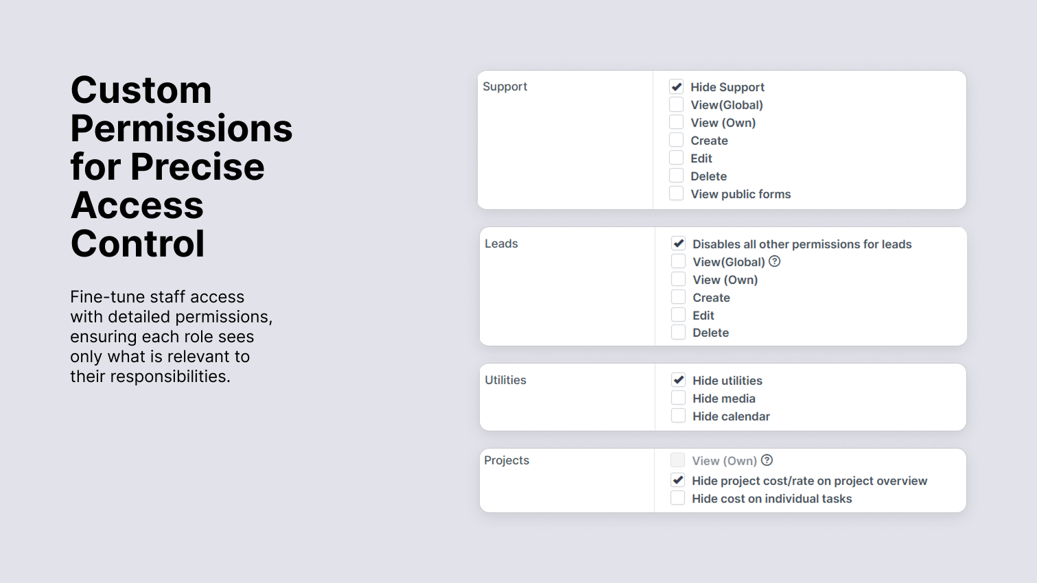 Advanced Permissions Management Module for Perfex CRM by zegapps ...