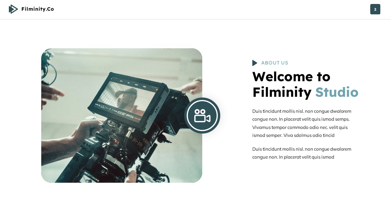 Filminity - Filmmaker & Movie Studio Keynote Template, Presentation ...