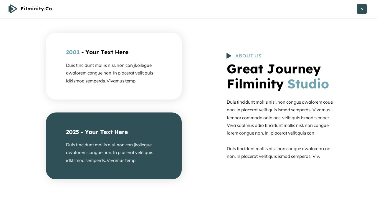 Filminity - Filmmaker & Movie Studio Keynote Template, Presentation ...