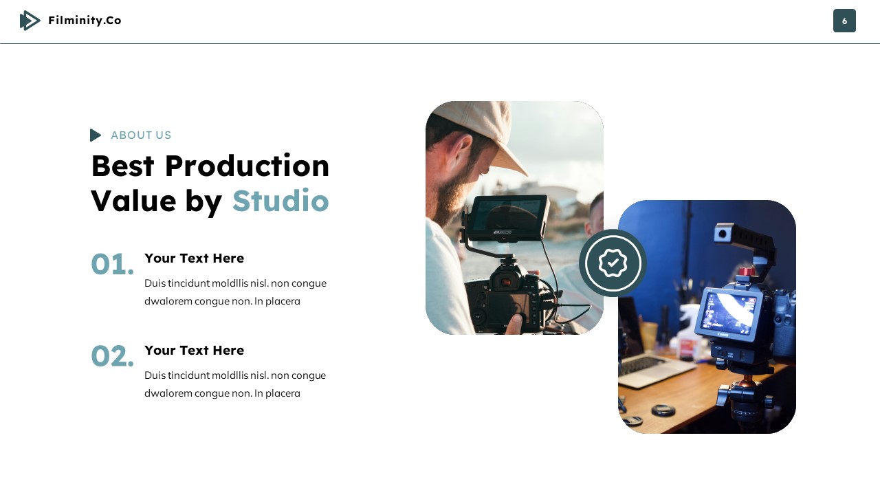 Filminity - Filmmaker & Movie Studio Keynote Template, Presentation ...