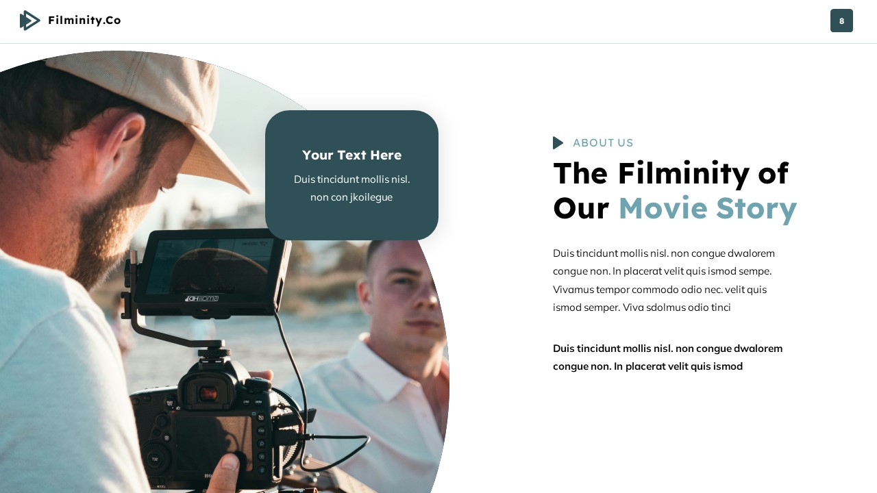 Filminity - Filmmaker & Movie Studio Keynote Template, Presentation ...