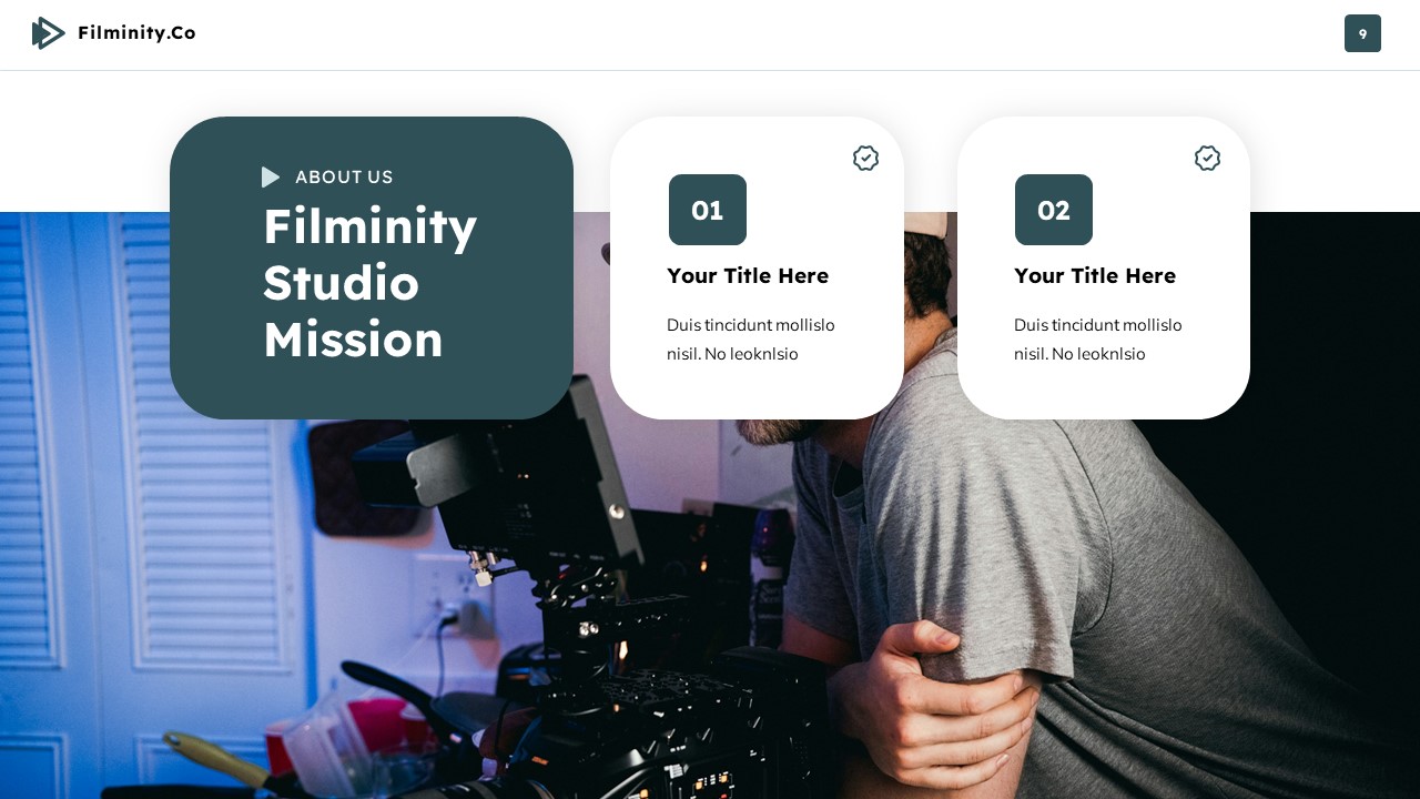 Filminity - Filmmaker & Movie Studio Keynote Template, Presentation ...