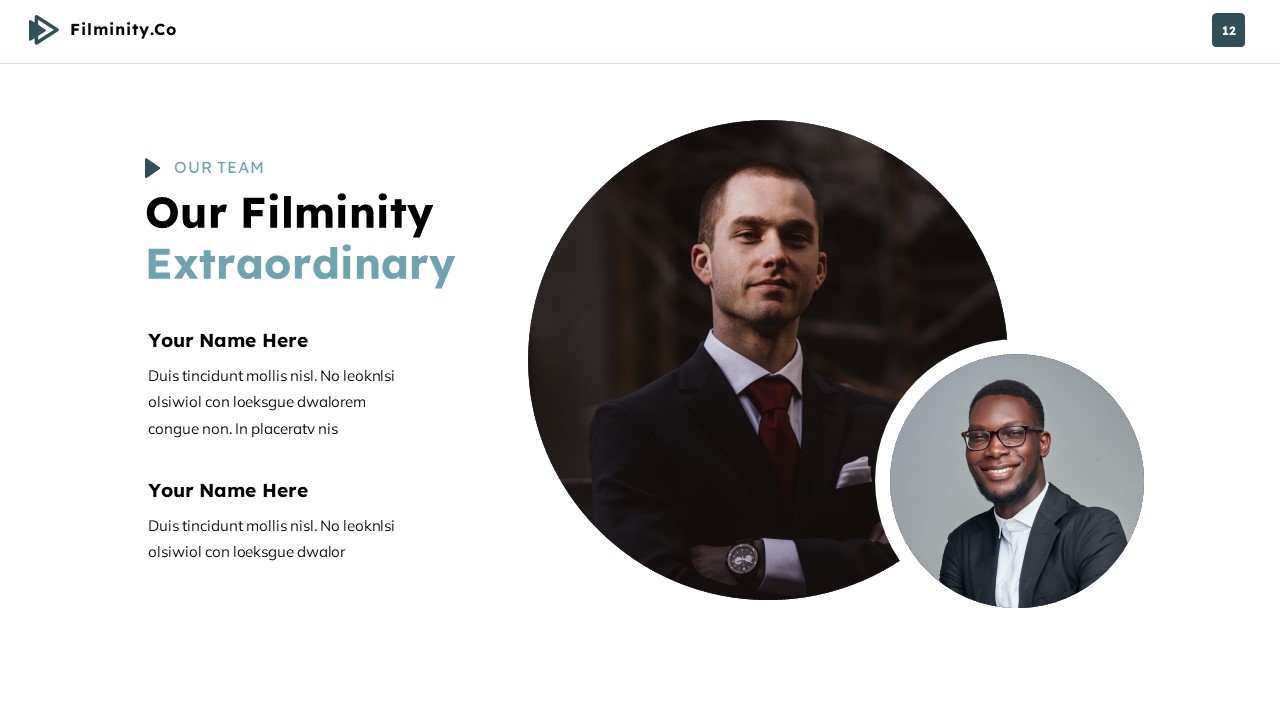 Filminity - Filmmaker & Movie Studio Keynote Template, Presentation ...