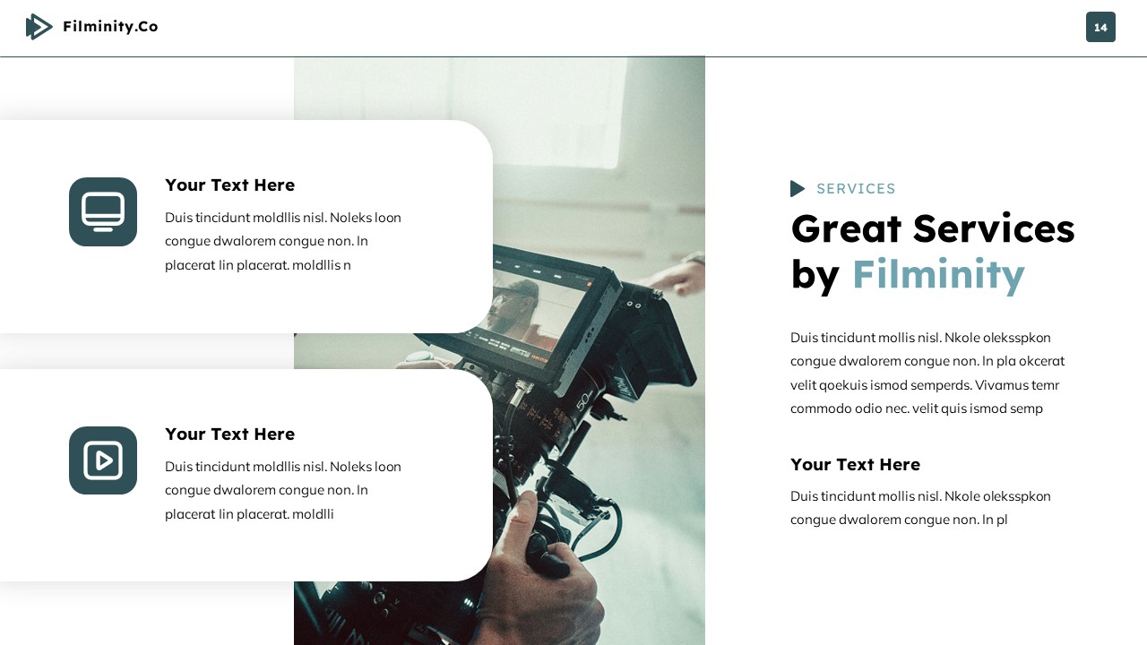 Filminity - Filmmaker & Movie Studio Keynote Template, Presentation ...