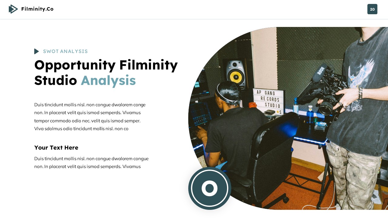 Filminity - Filmmaker & Movie Studio Keynote Template, Presentation ...