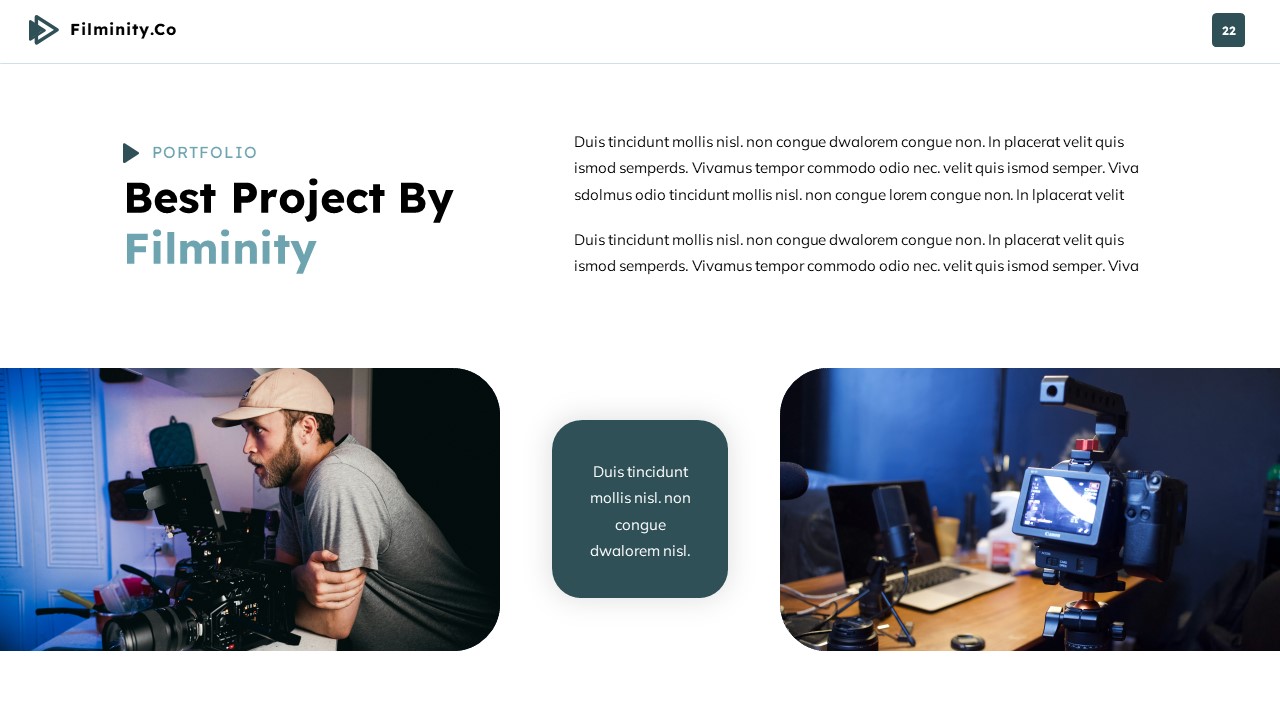 Filminity - Filmmaker & Movie Studio Keynote Template, Presentation ...