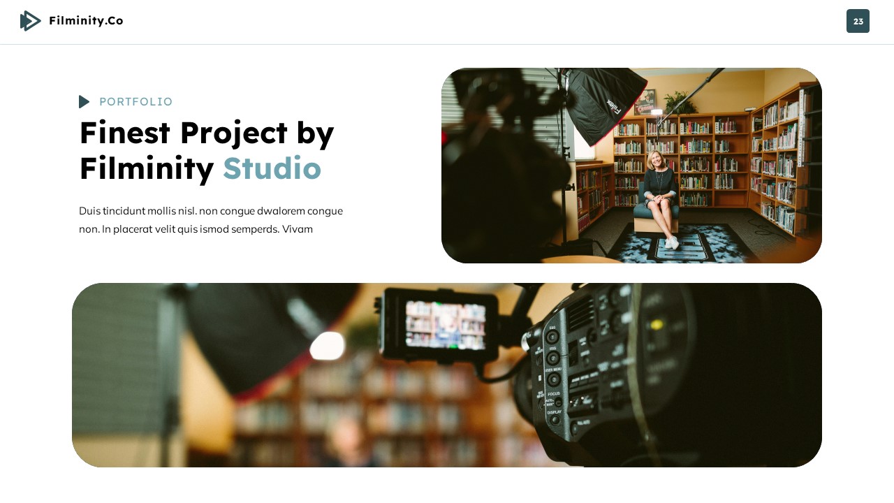 Filminity - Filmmaker & Movie Studio Keynote Template, Presentation ...