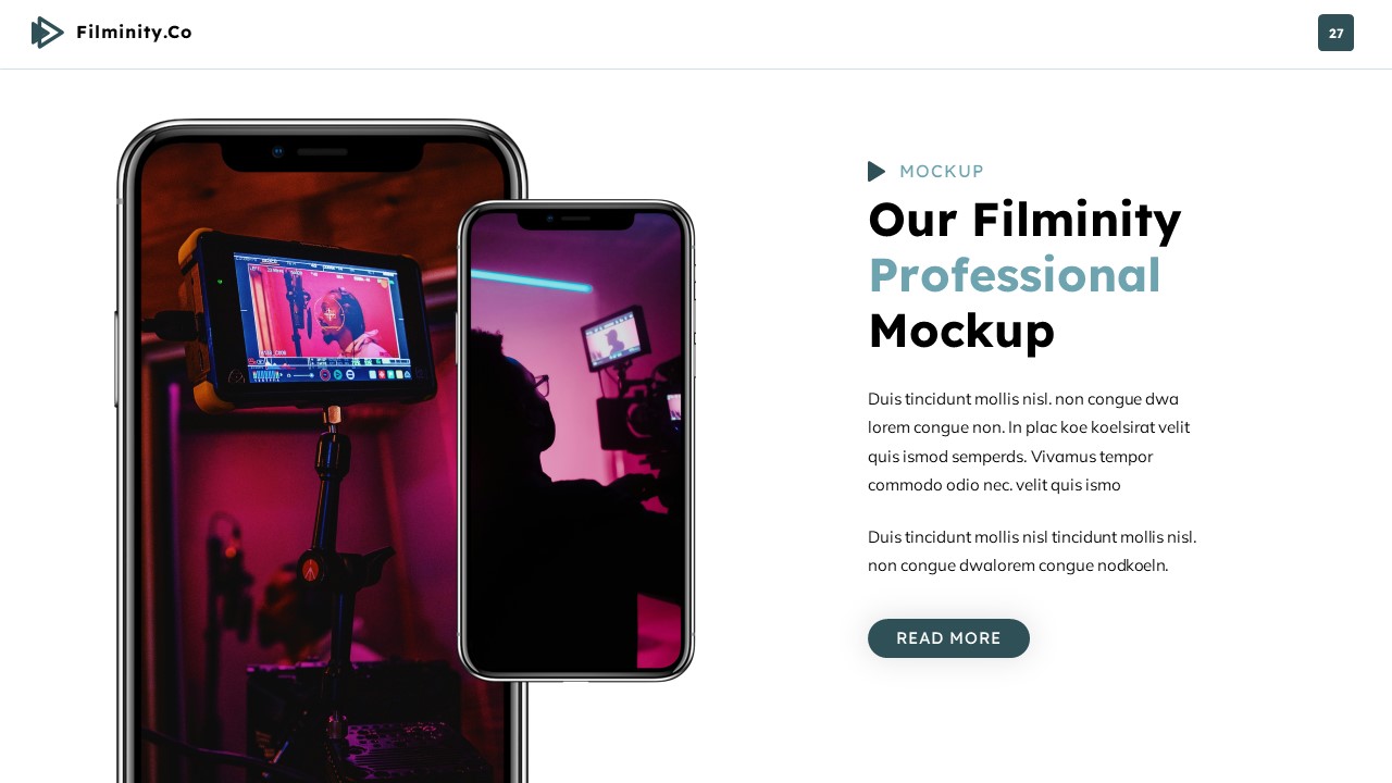 Filminity - Filmmaker & Movie Studio Keynote Template, Presentation ...