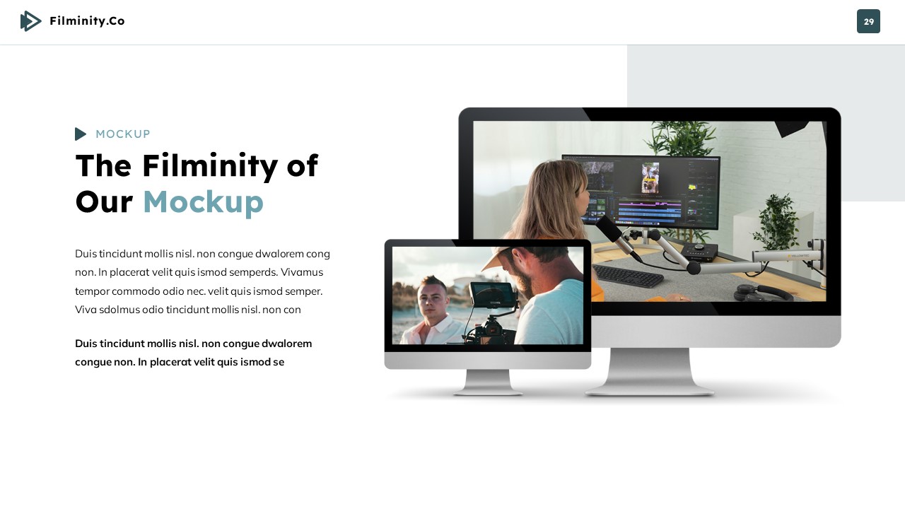 Filminity - Filmmaker & Movie Studio Keynote Template, Presentation ...