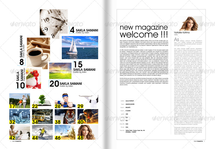 New Magazine 50 Pages Template, Print Templates | GraphicRiver