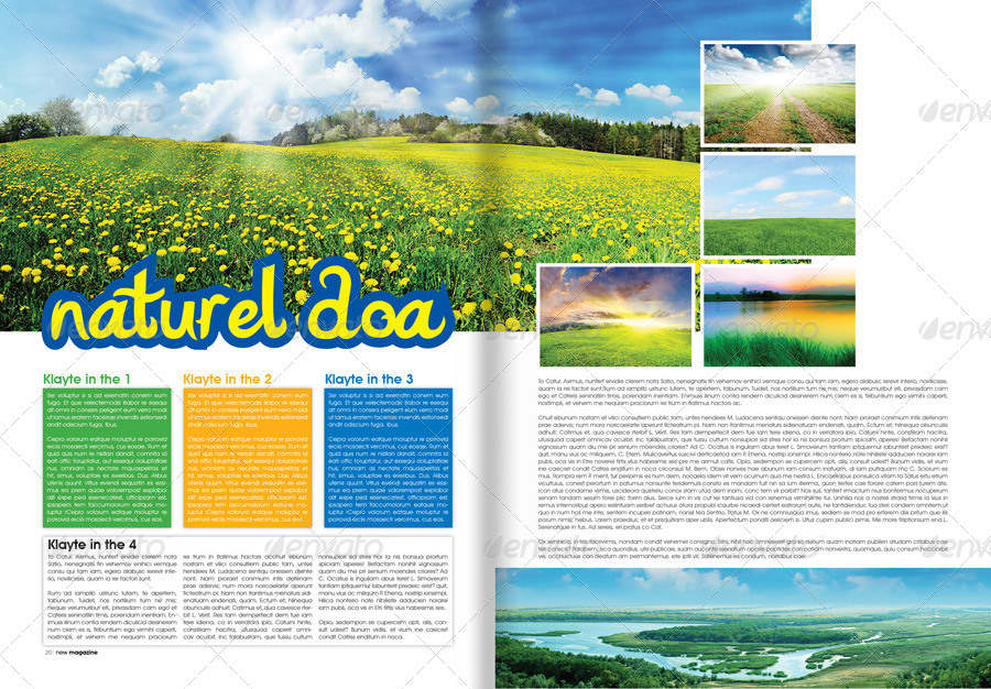 New Magazine 50 Pages Template, Print Templates | GraphicRiver