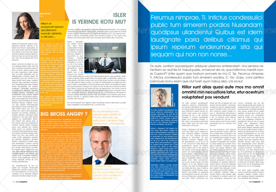 New Magazine 50 Pages Template, Print Templates | GraphicRiver