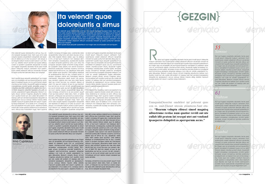 New Magazine 50 Pages Template, Print Templates | GraphicRiver