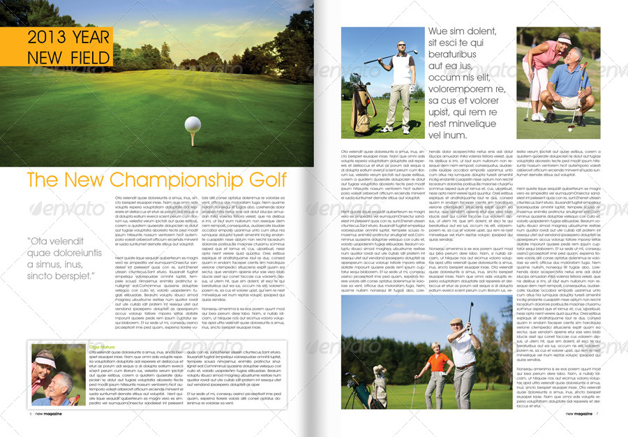 New Magazine 50 Pages Template, Print Templates | GraphicRiver