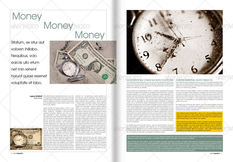 New Magazine 50 Pages Template, Print Templates | GraphicRiver