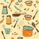 Two Kitchen Seamless Pattern, Vectors | GraphicRiver