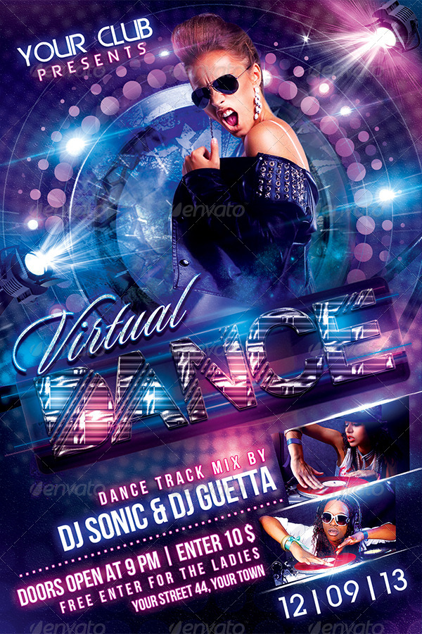 Party Flyer Scream Bundle 2 in 1, Print Templates | GraphicRiver