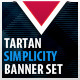 Tartan Simplicity Banner Set, Web Elements | GraphicRiver
