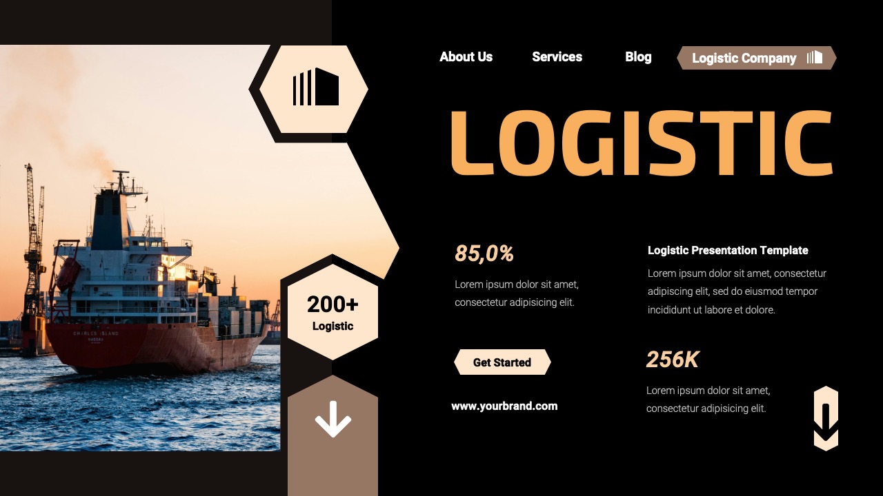 Logistic Presentation, Presentation Templates | GraphicRiver