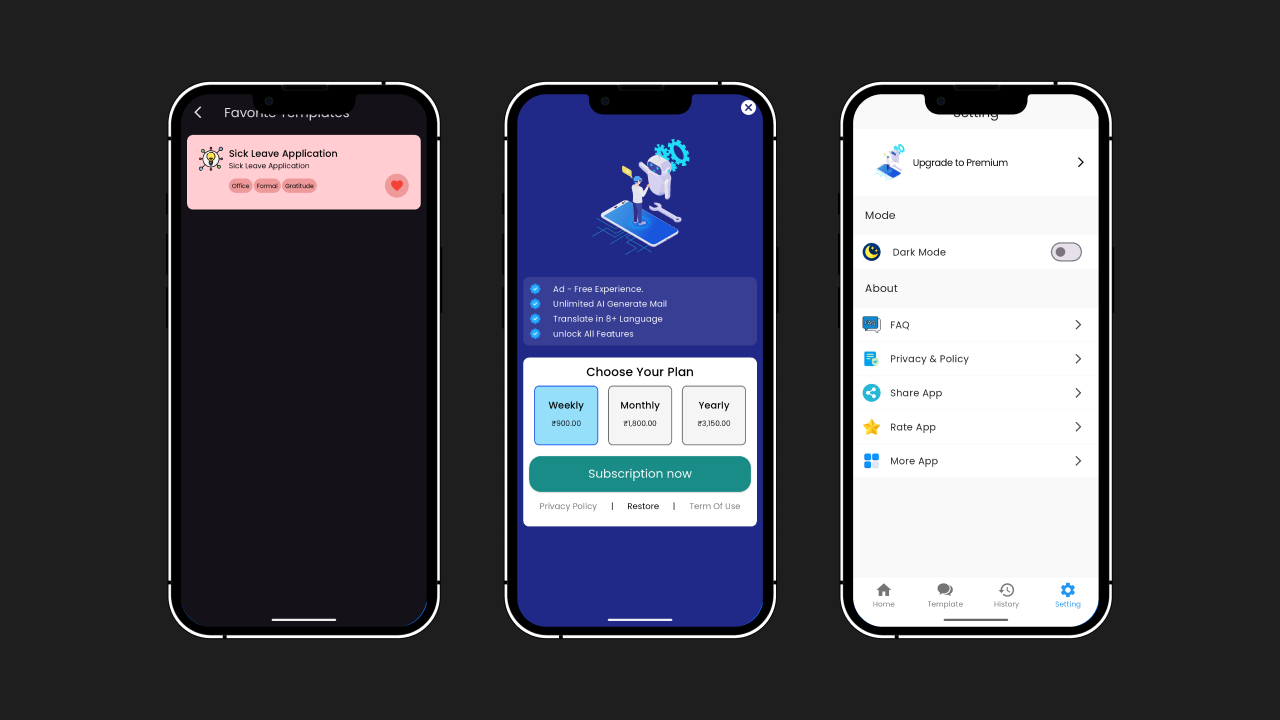 MailBot AI Email Writer | Flutter Android/iOS Full Application ...