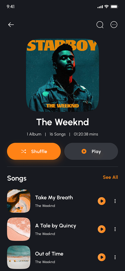 Mume - Music Player React Native CLI App Ui Kit by lalaWeb | CodeCanyon