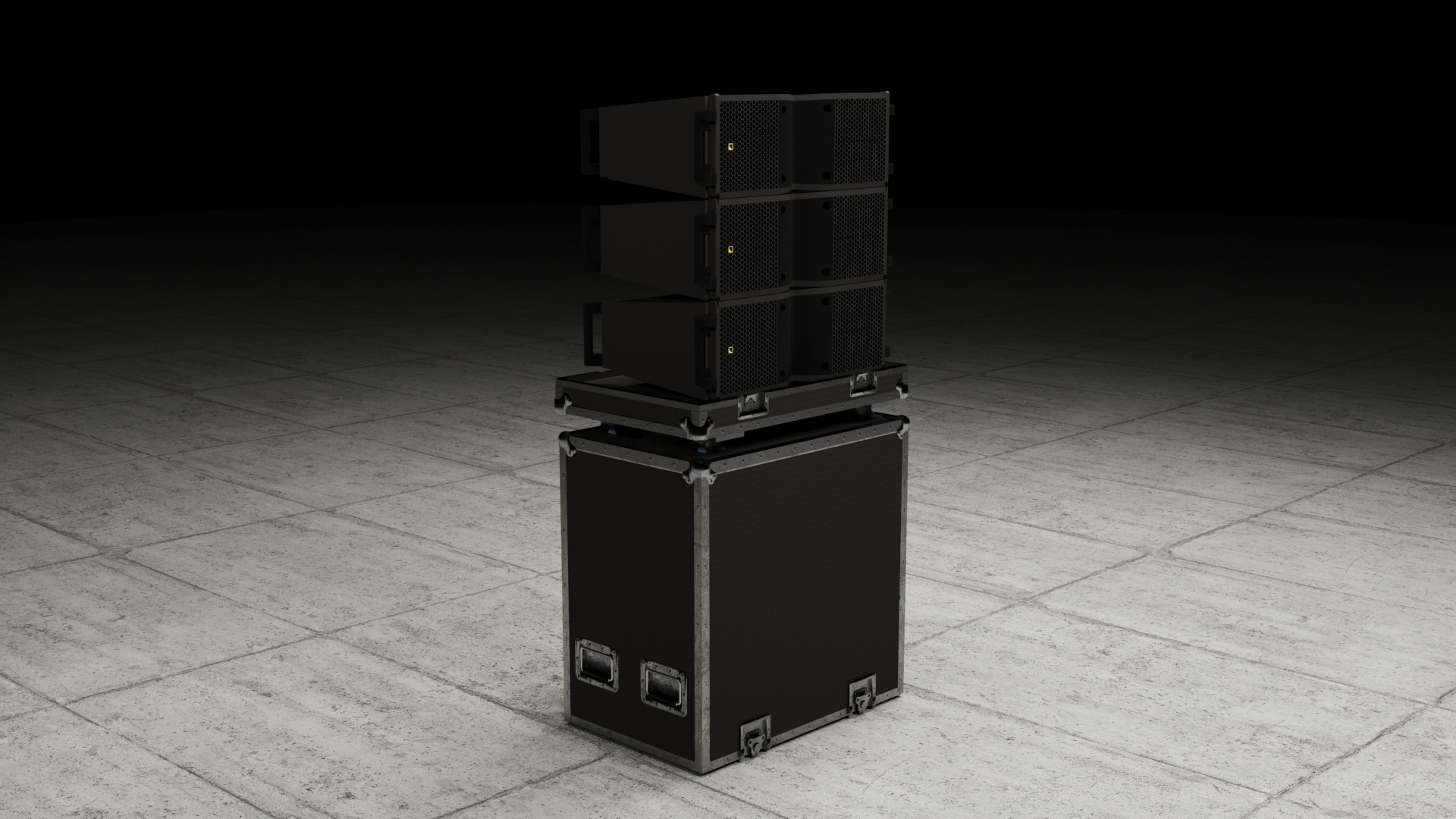 Hard Case and Line Array L-Acoustics Line Array KARA II Speakers by p3rless