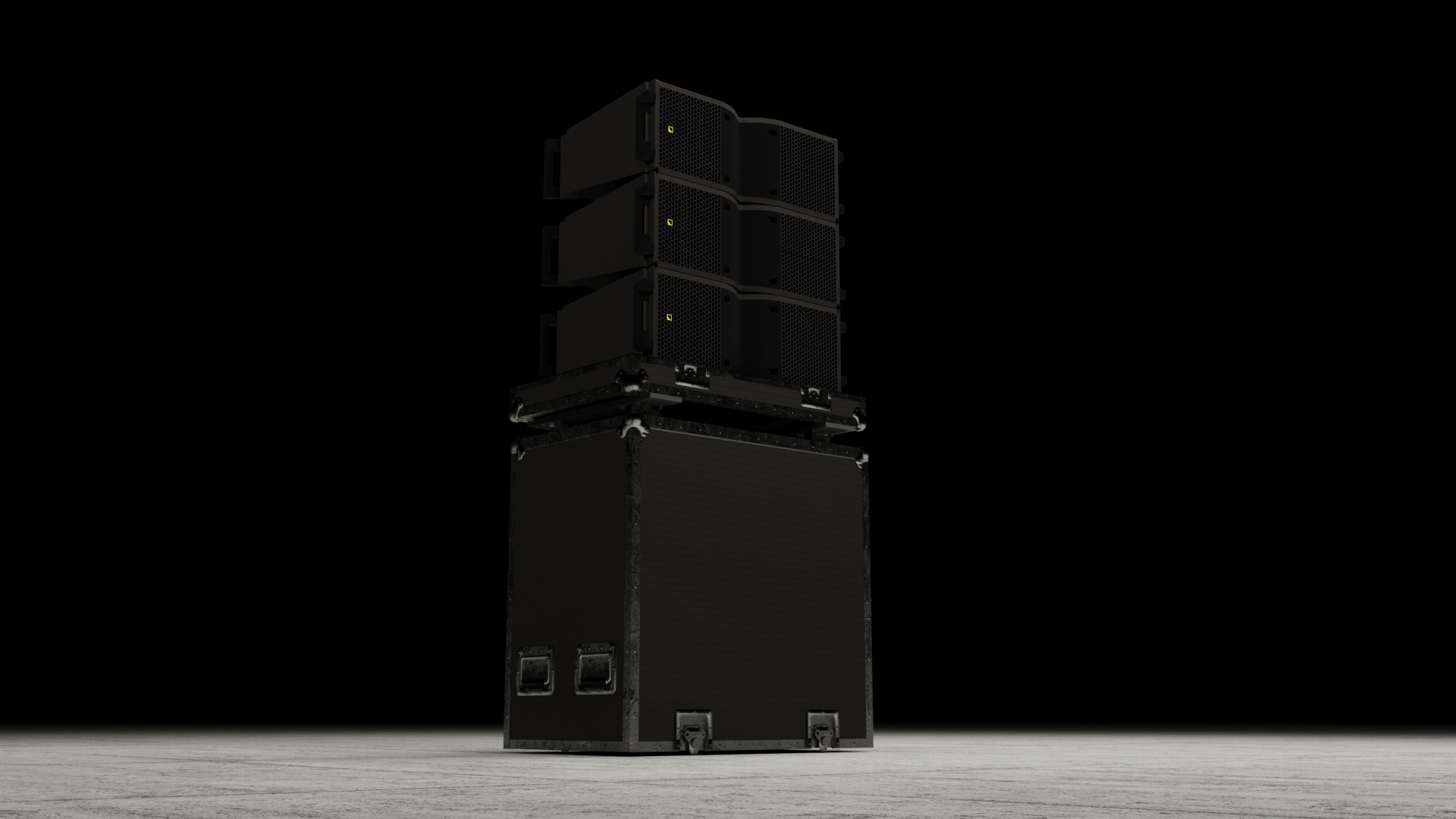 Hard Case and Line Array L-Acoustics Line Array KARA II Speakers by p3rless
