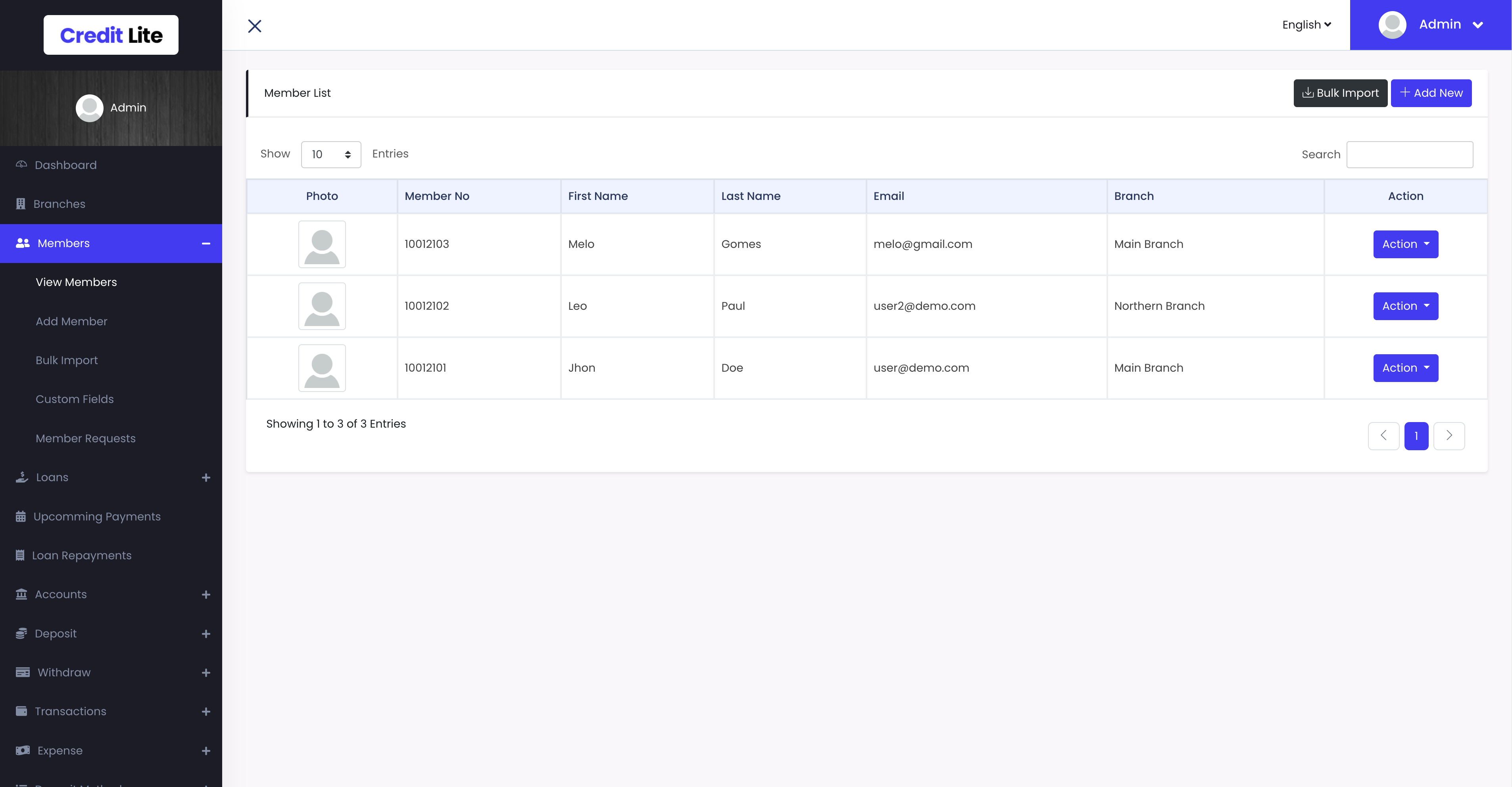 Credit Lite - Multi Branch Loan & Savings Management System by Hobby-Tech
