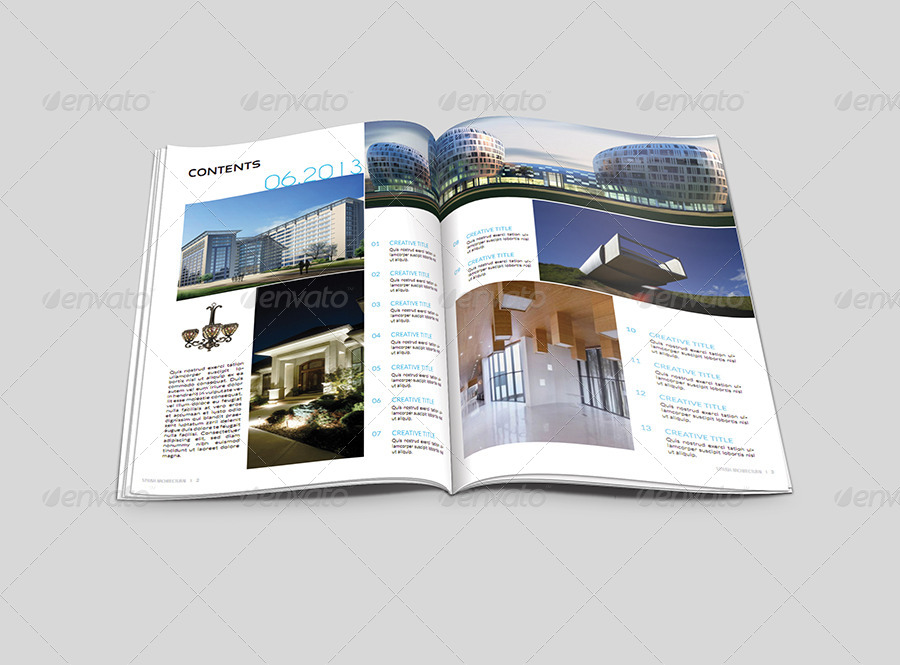 Architectural Magazine - 20 Pages, Print Templates | GraphicRiver