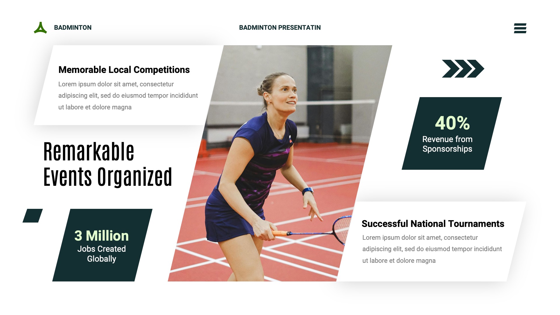 Badminton PowerPoint Template, Presentation Templates | GraphicRiver