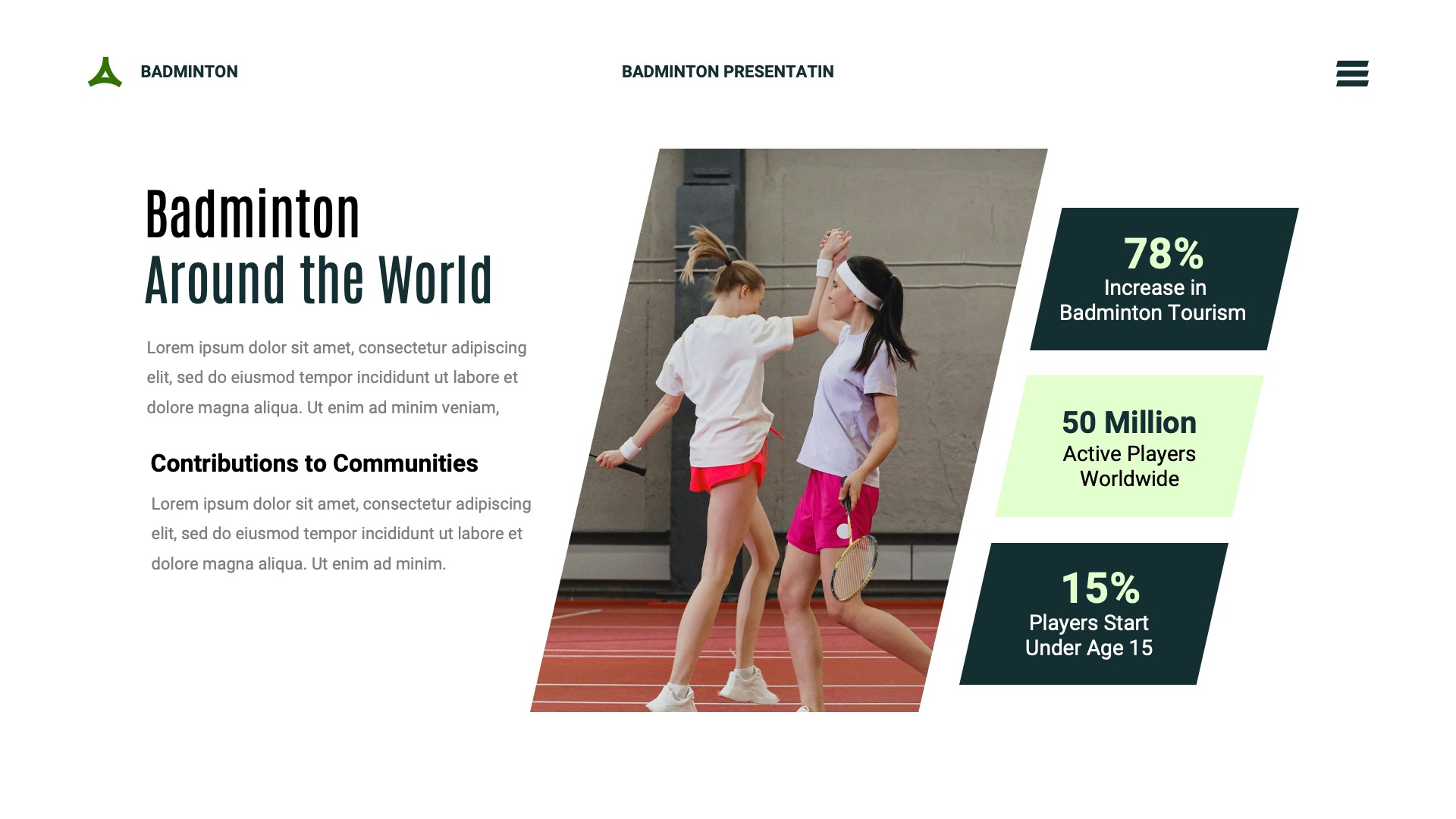 Badminton PowerPoint Template, Presentation Templates | GraphicRiver