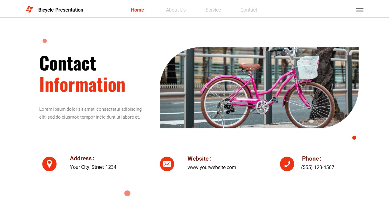 Bicycle PowerPoint Template, Presentation Templates | GraphicRiver