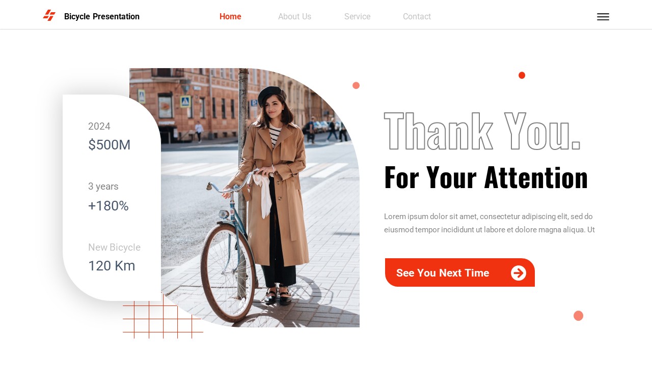 Bicycle PowerPoint Template, Presentation Templates | GraphicRiver