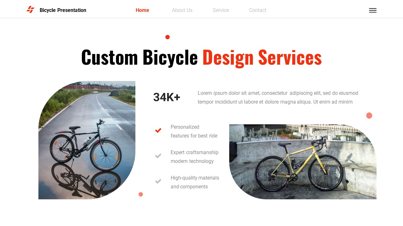Bicycle PowerPoint Template, Presentation Templates | GraphicRiver
