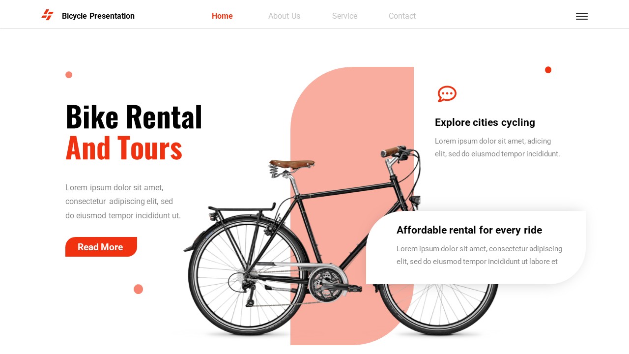 Bicycle PowerPoint Template, Presentation Templates | GraphicRiver