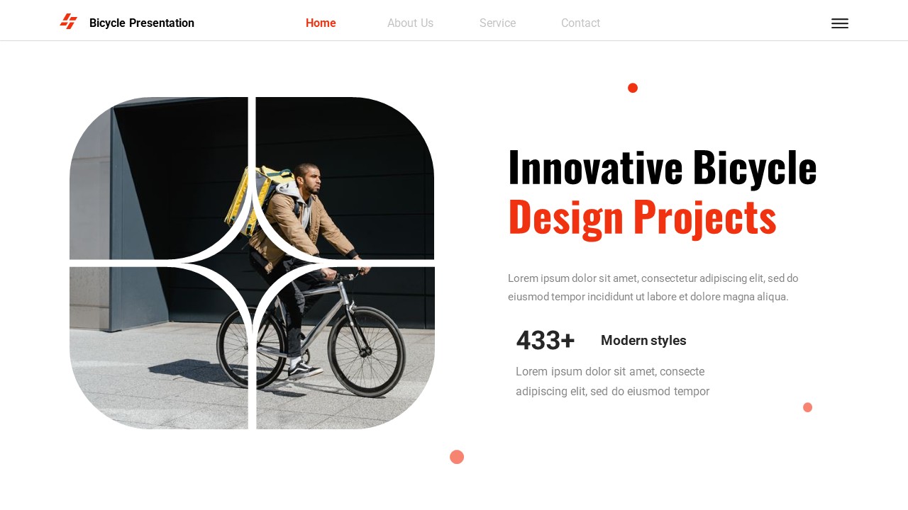 Bicycle PowerPoint Template, Presentation Templates | GraphicRiver