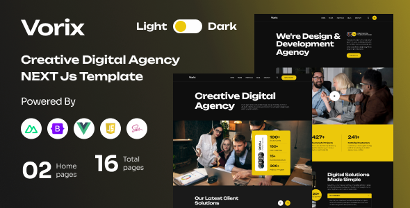 Vorix - Creative Digital Agency Vue Nuxt Js Template by devstarit ...