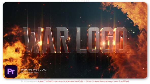 War Title Logo, Premiere Pro Templates | VideoHive
