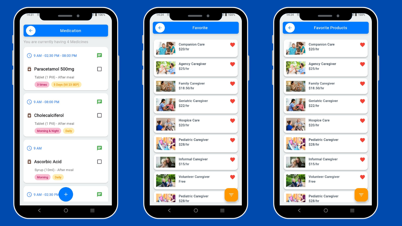Caregiver | Caregiver Flutter App Template | Caretaker App | Caren For Caregiver Flutter App UI ...