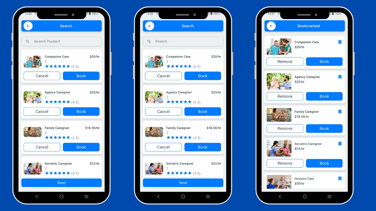 Caregiver | Caregiver Flutter App Template | Caretaker App | Caren For Caregiver Flutter App UI ...