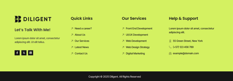 Diligent - Creative Agency & Portfolio Elementor Template Kit by Thememx