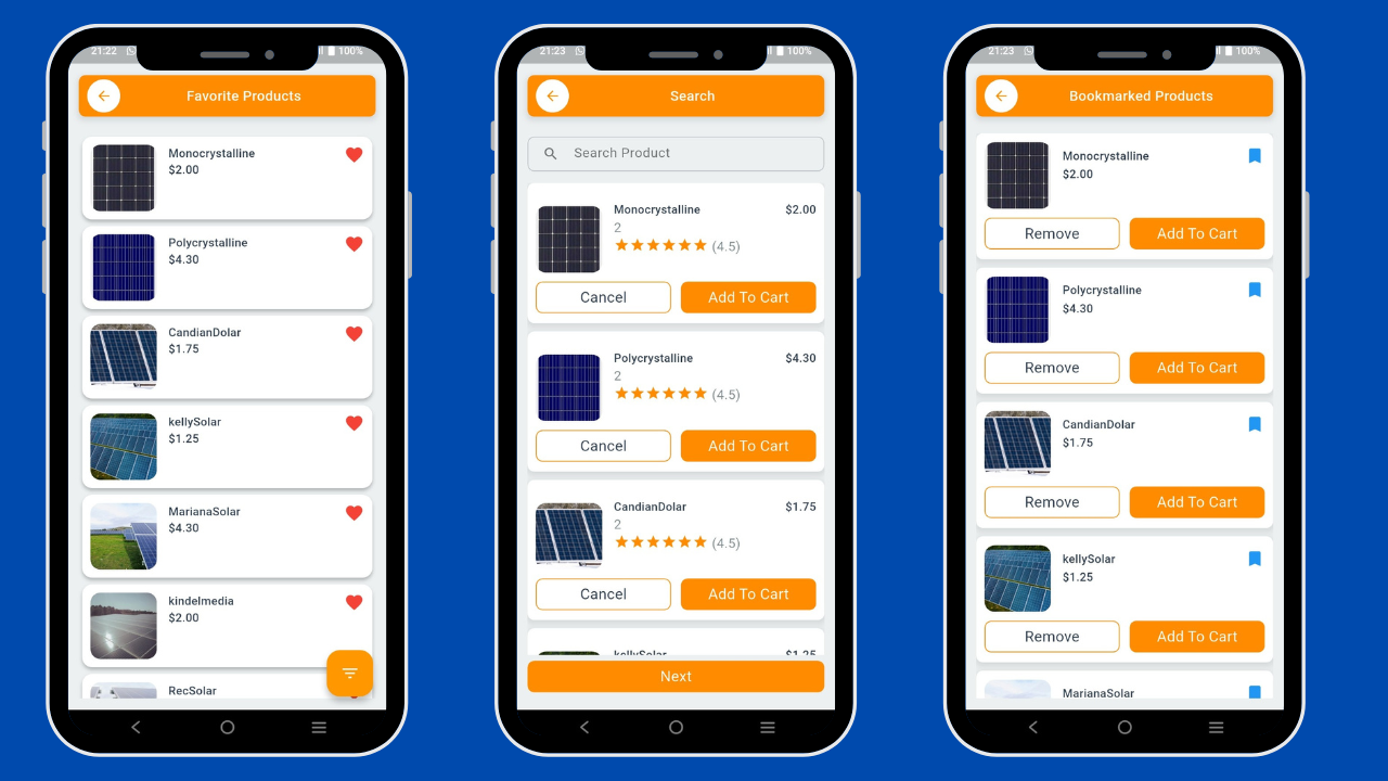 Solar & Solar Panel App Flutter Template E-Commerce Store | Solar ...