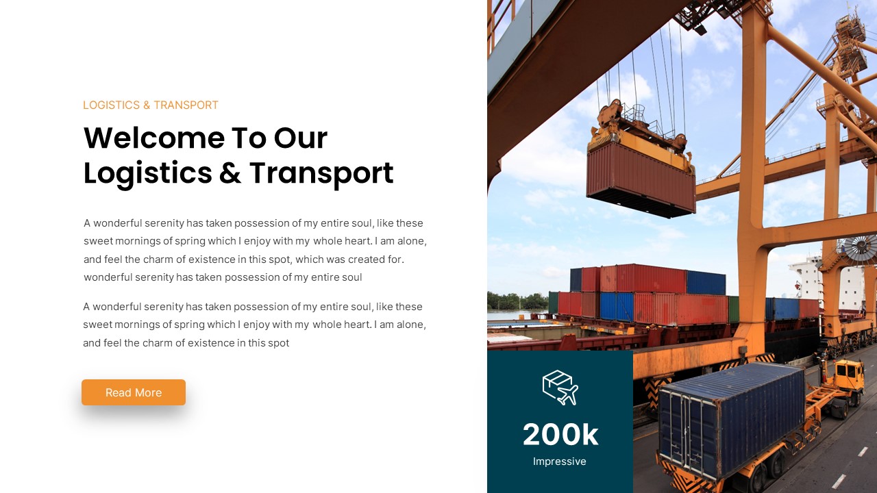 Logixtic - Logistics & Transport PowerPoint Template, Presentation ...